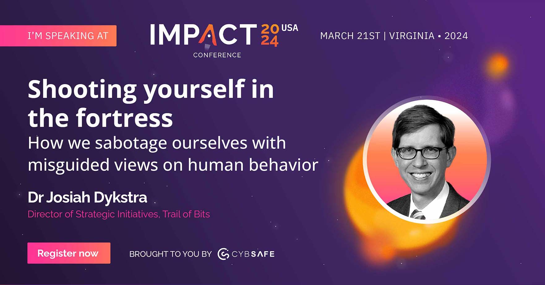 Dr Josiah Dykstra | The IMPACT Conference USA 2024